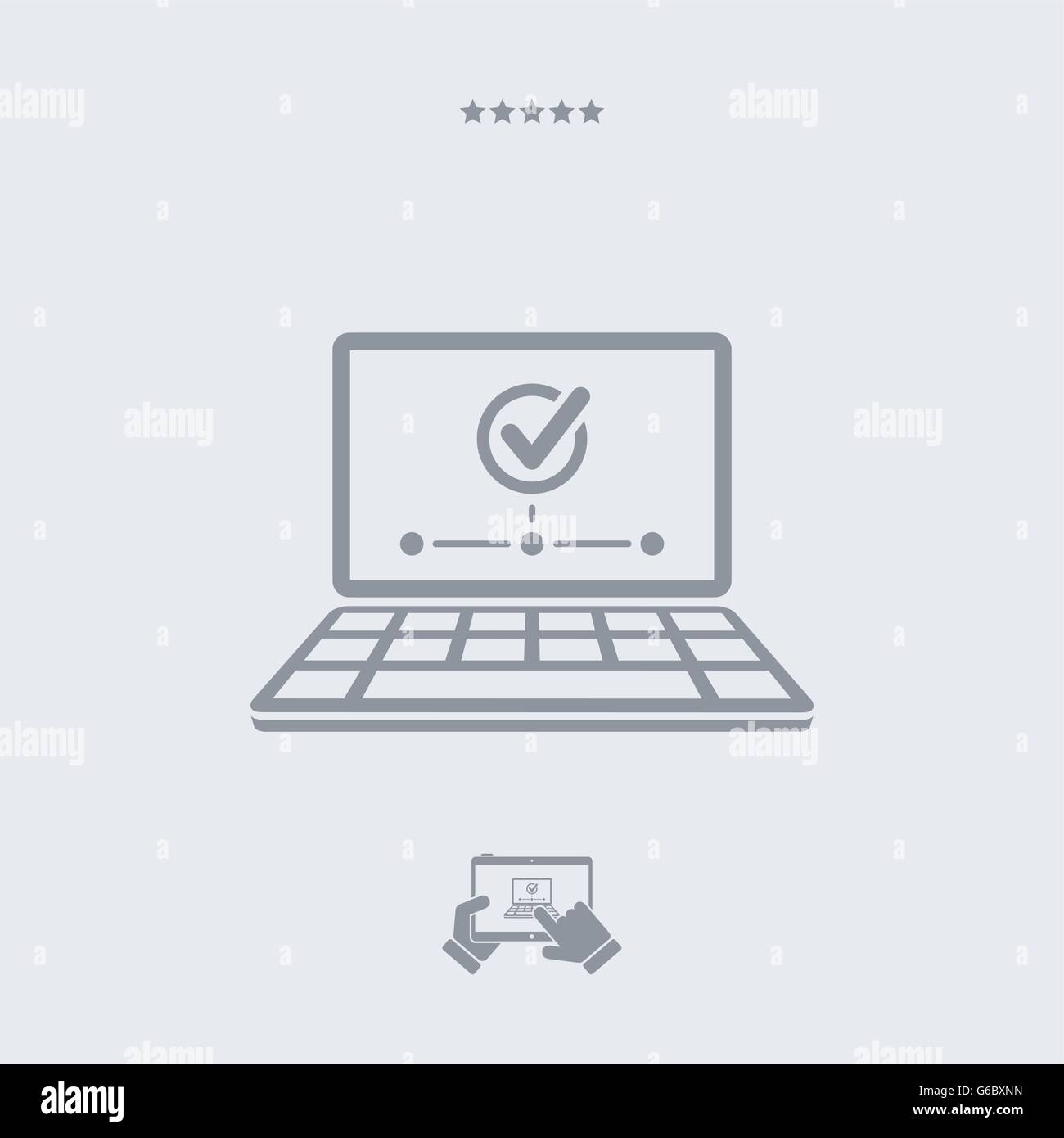 Check network icon, check network vector, check network symbol, check ...