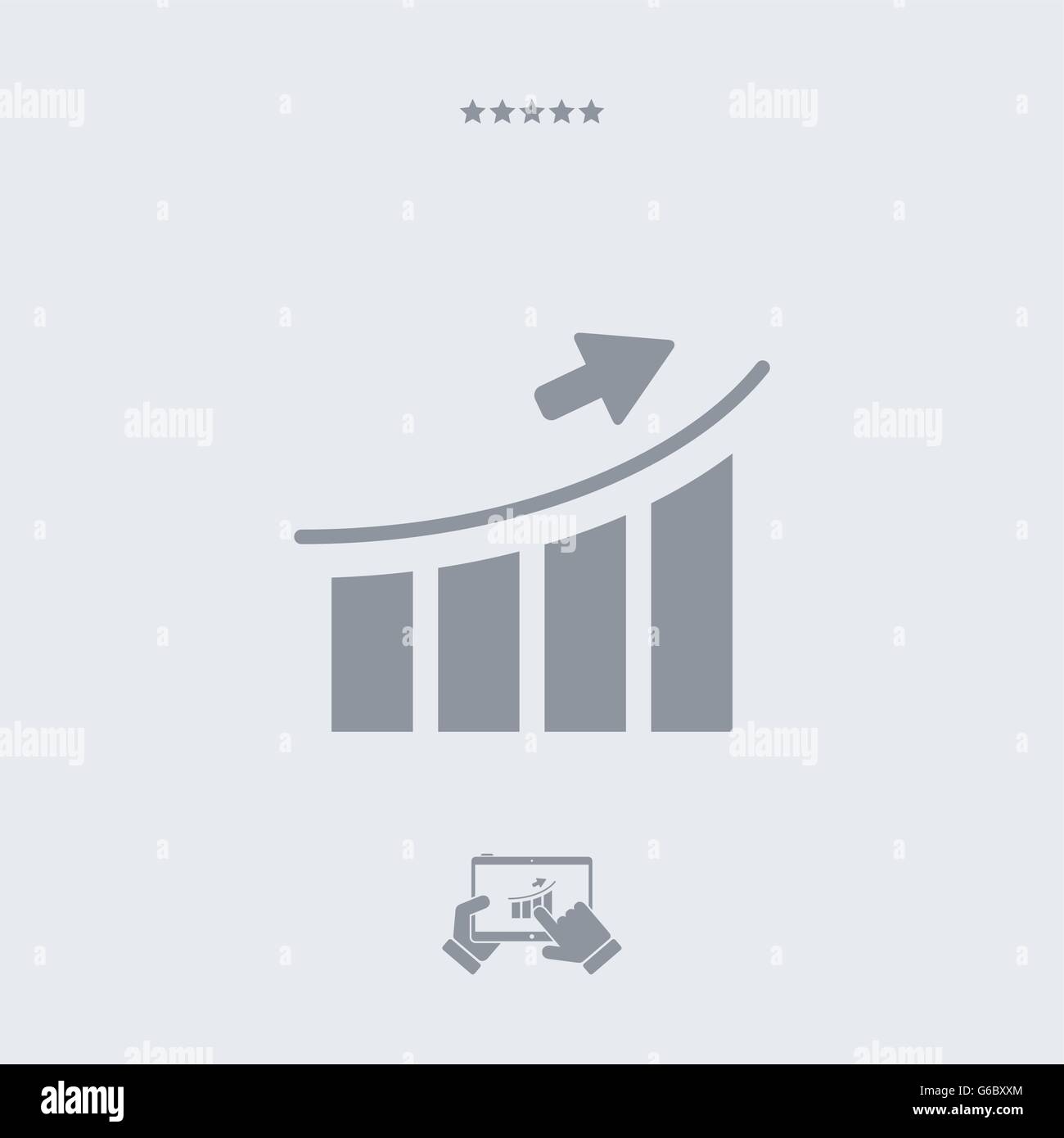 Increasing bar chart Stock Vector Images - Alamy