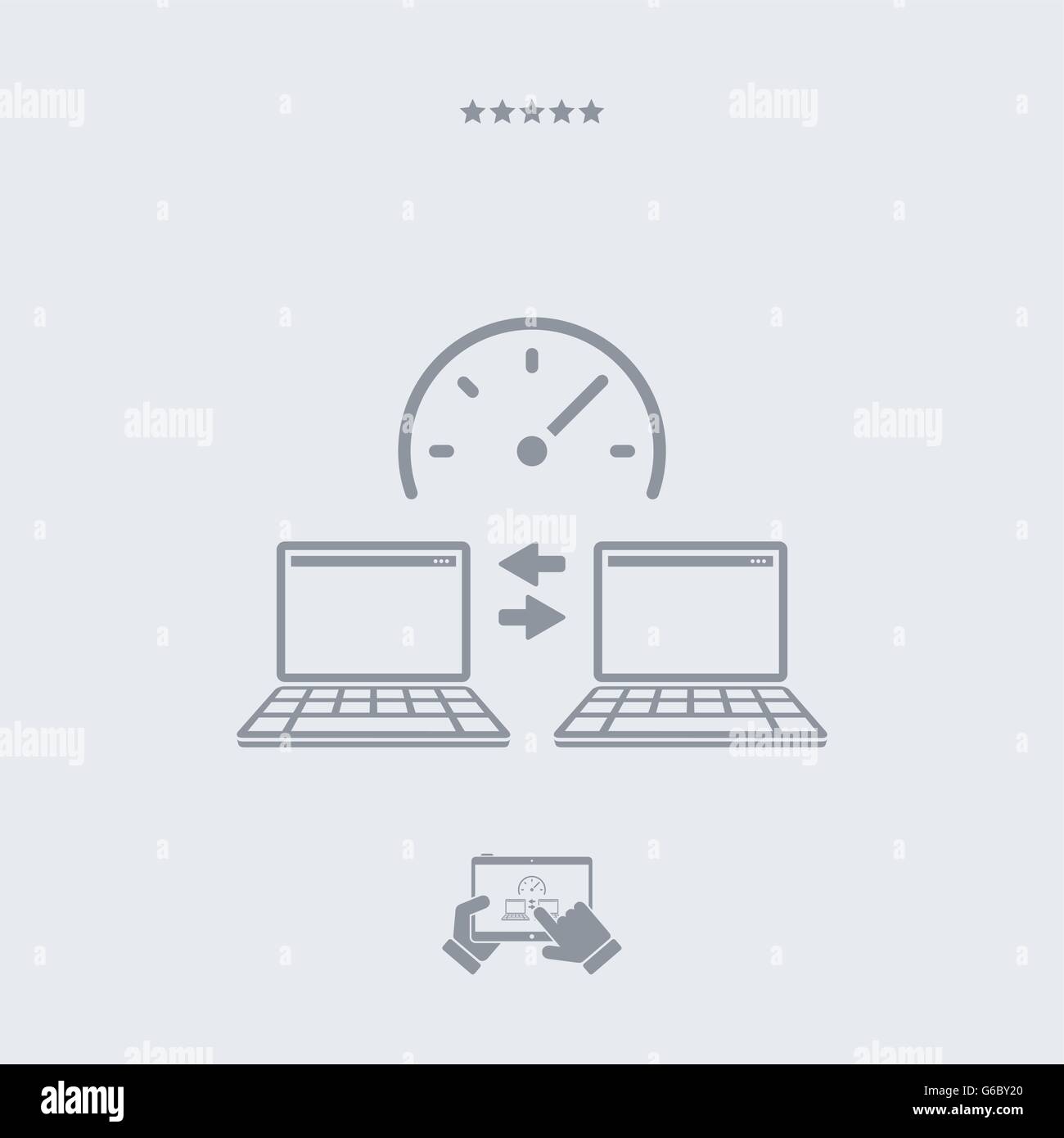 Tablet internet speed icon Stock Vector Images - Alamy