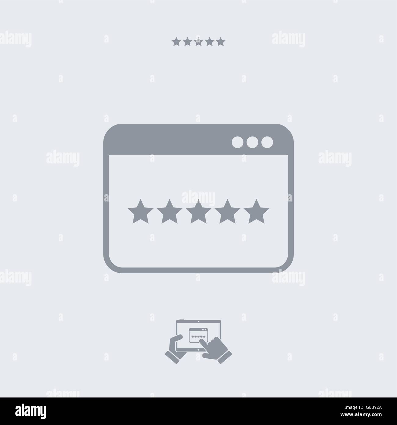 Rating window icon, rating window vector, rating window symbol, rating ...
