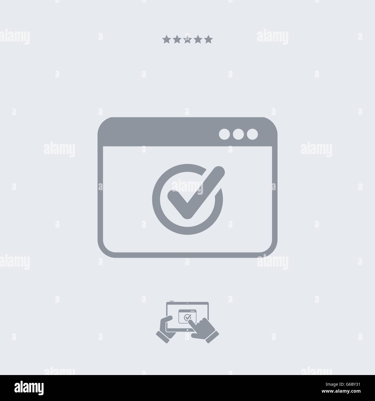 Check window icon, check window vector, check window symbol, check ...