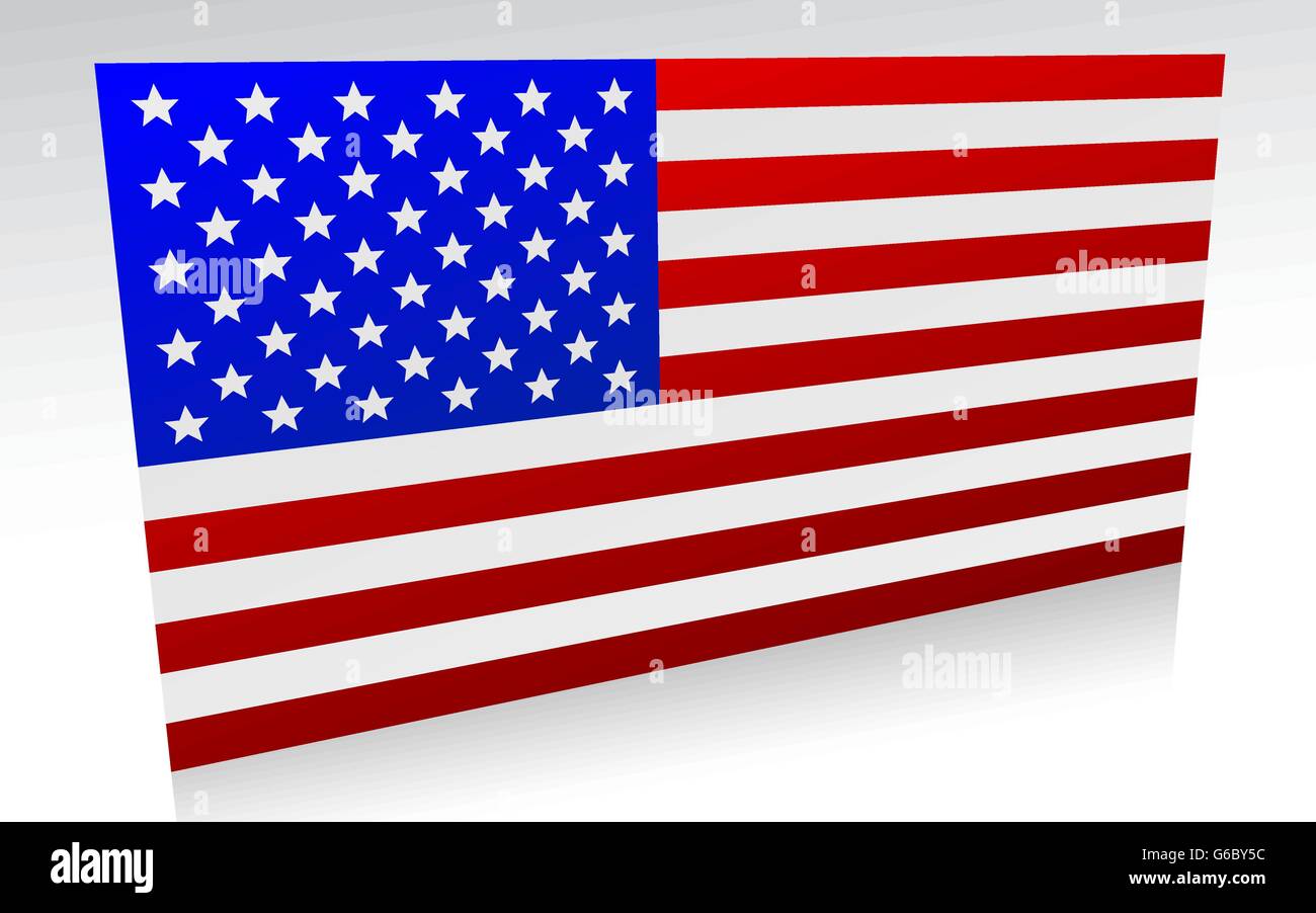 Vector illustration of American flag Stock Vector Image & Art - Alamy