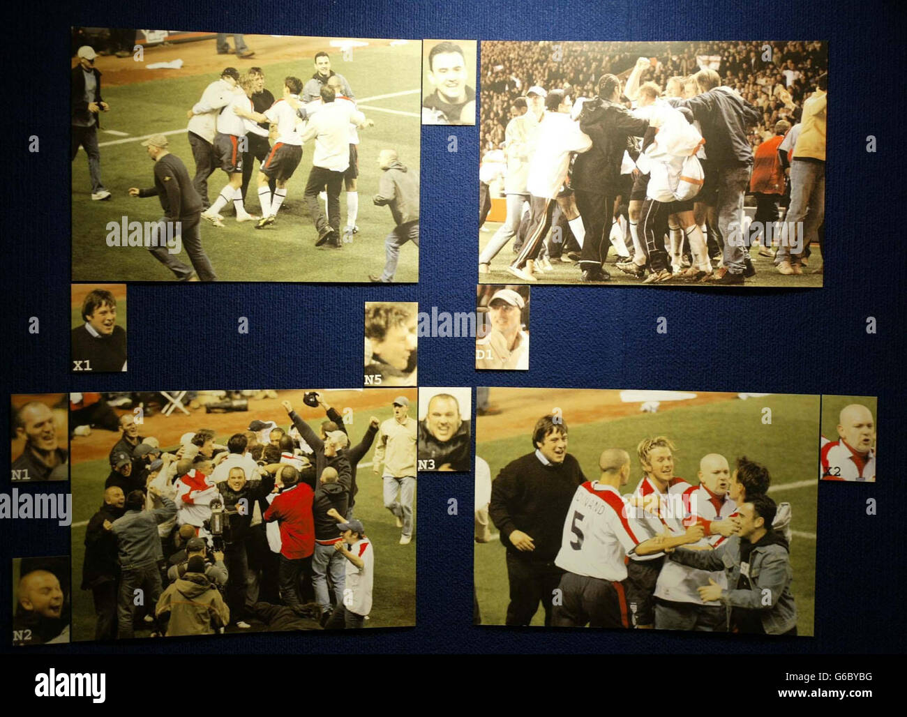 England v Turkey pitch invasion Stock Photo - Alamy