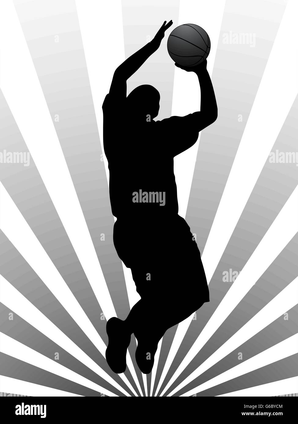Vector illustration of basketball player Stock Vector Image & Art - Alamy
