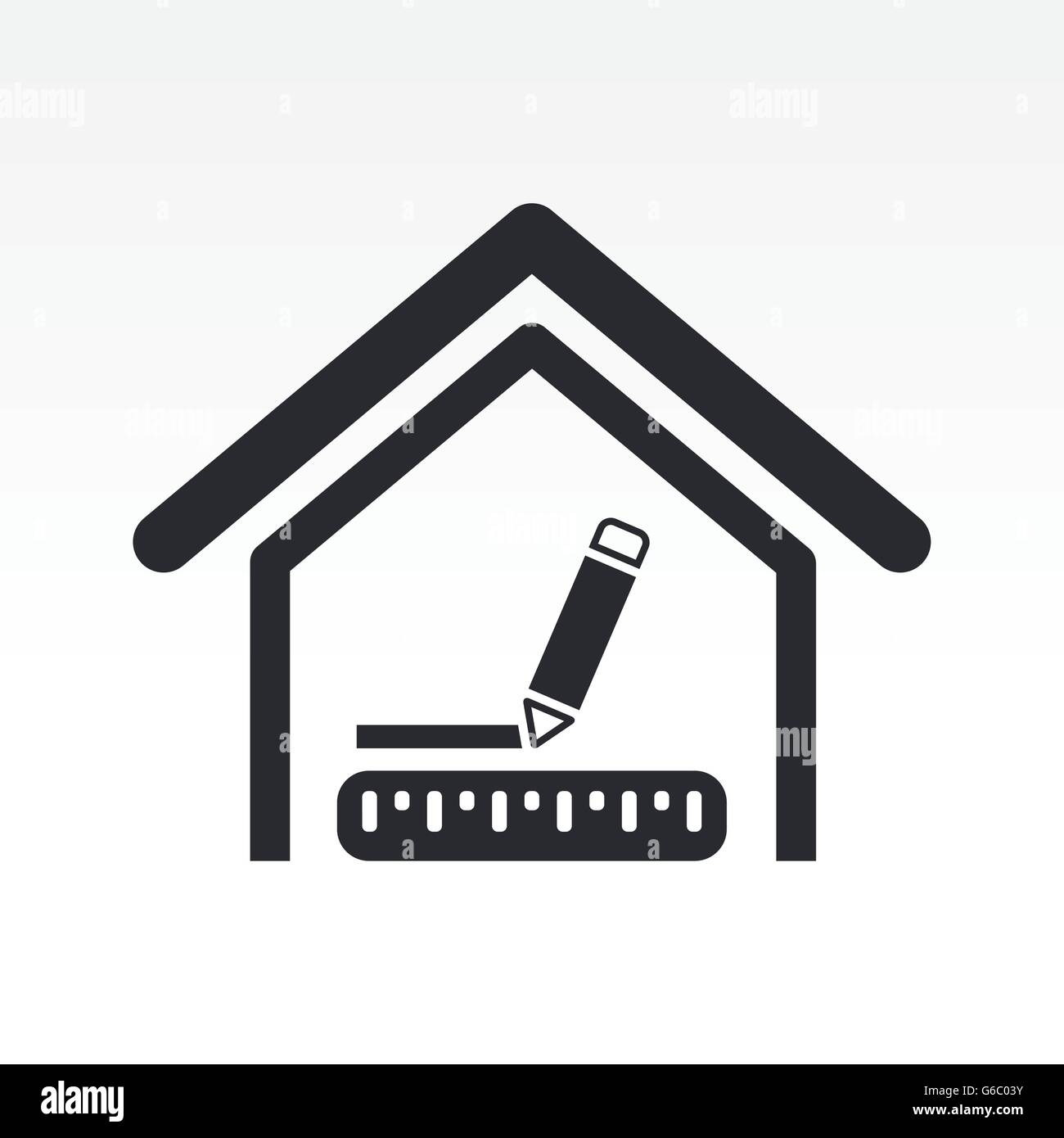 Vector illustration of house measures Stock Vector Image & Art - Alamy