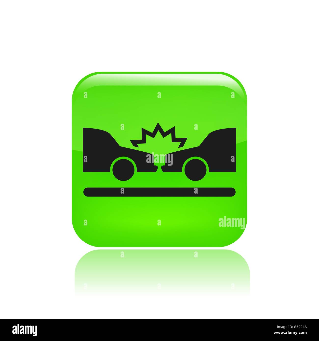 Vector illustration of car crash Stock Vector Image & Art - Alamy