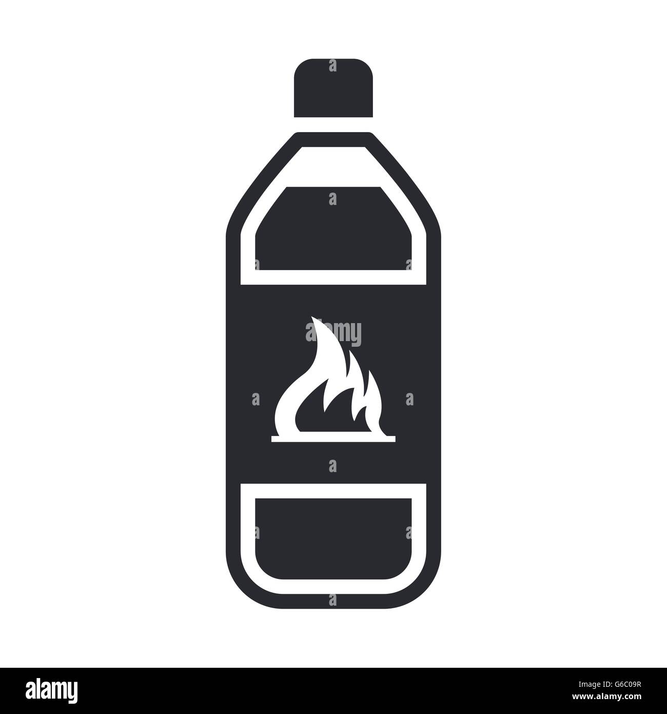 Vector illustration of flammable bottle Stock Vector Image & Art - Alamy