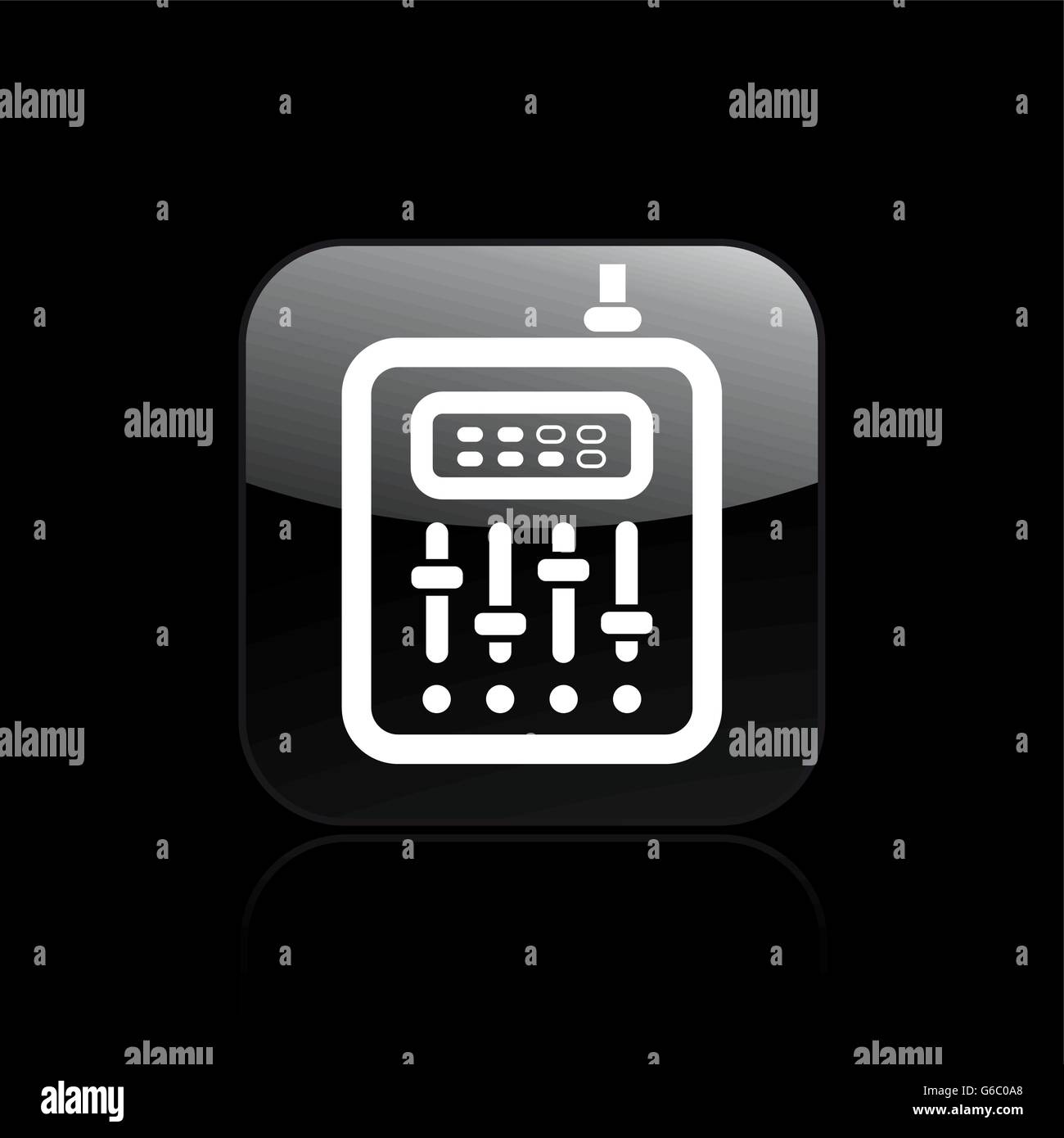 Vector illustration of audio mixer icon Stock Vector Image & Art - Alamy