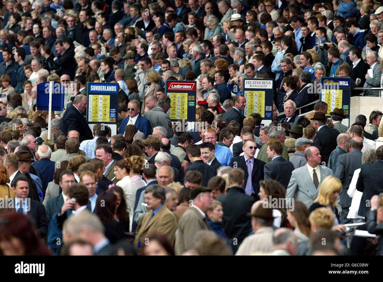 Crowds atRowley Mile racecourse. Crowds at the Rowley Mile racecourse ...