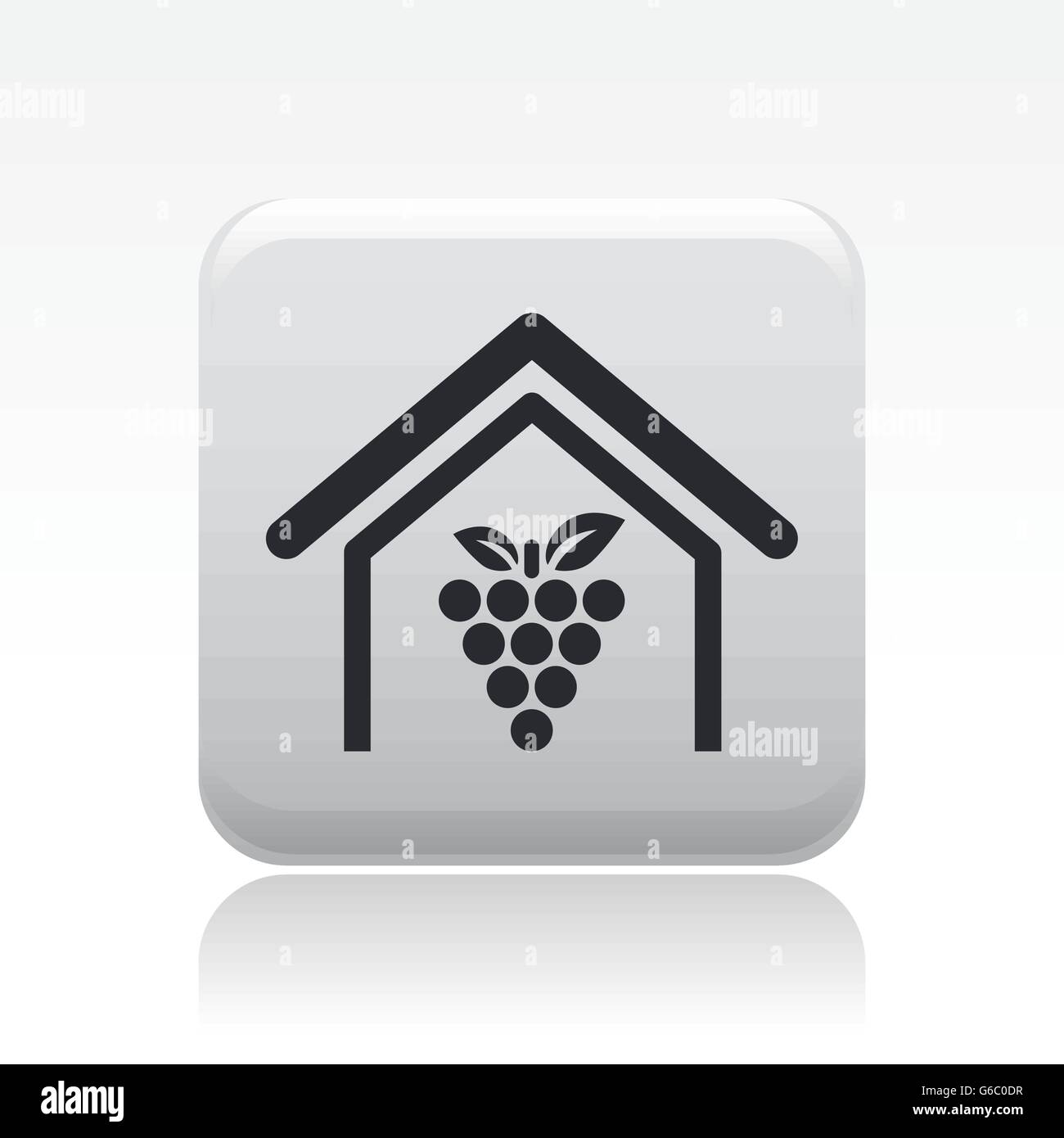 Vector illustration of single isolated grapes icon Stock Vector Image ...