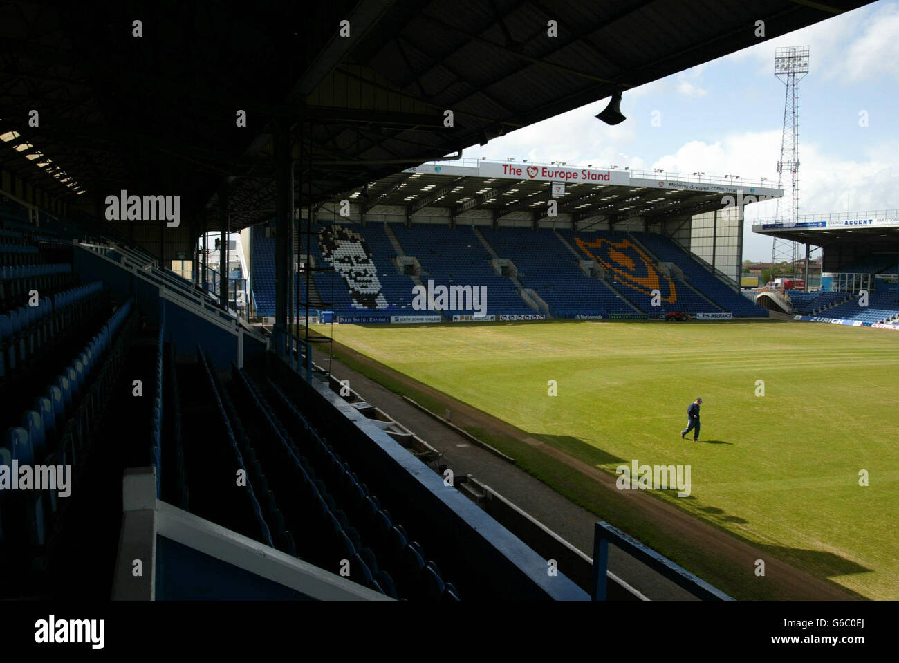 View inside fratton park stadium hi-res stock photography and images ...