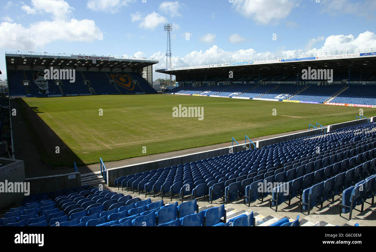 View inside fratton park stadium hi-res stock photography and images ...