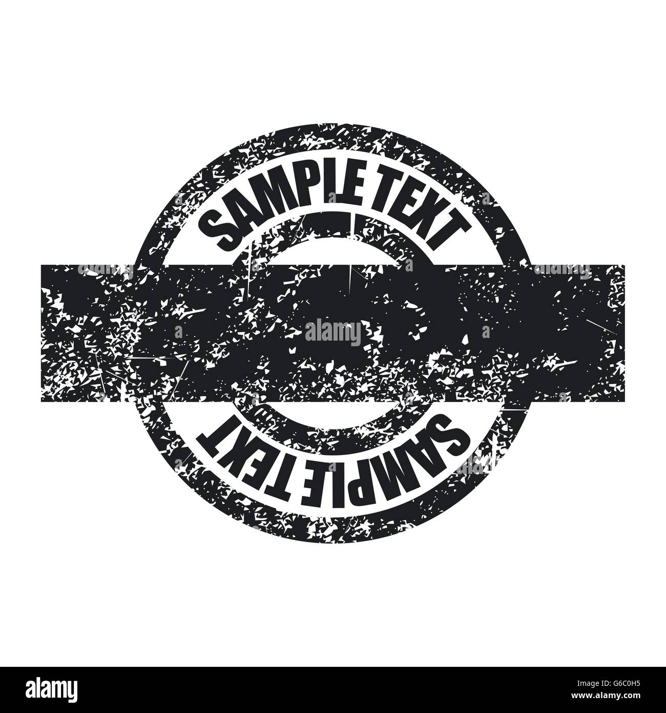 Vector illustration of grunge scratched stamp icon Stock Vector Image ...