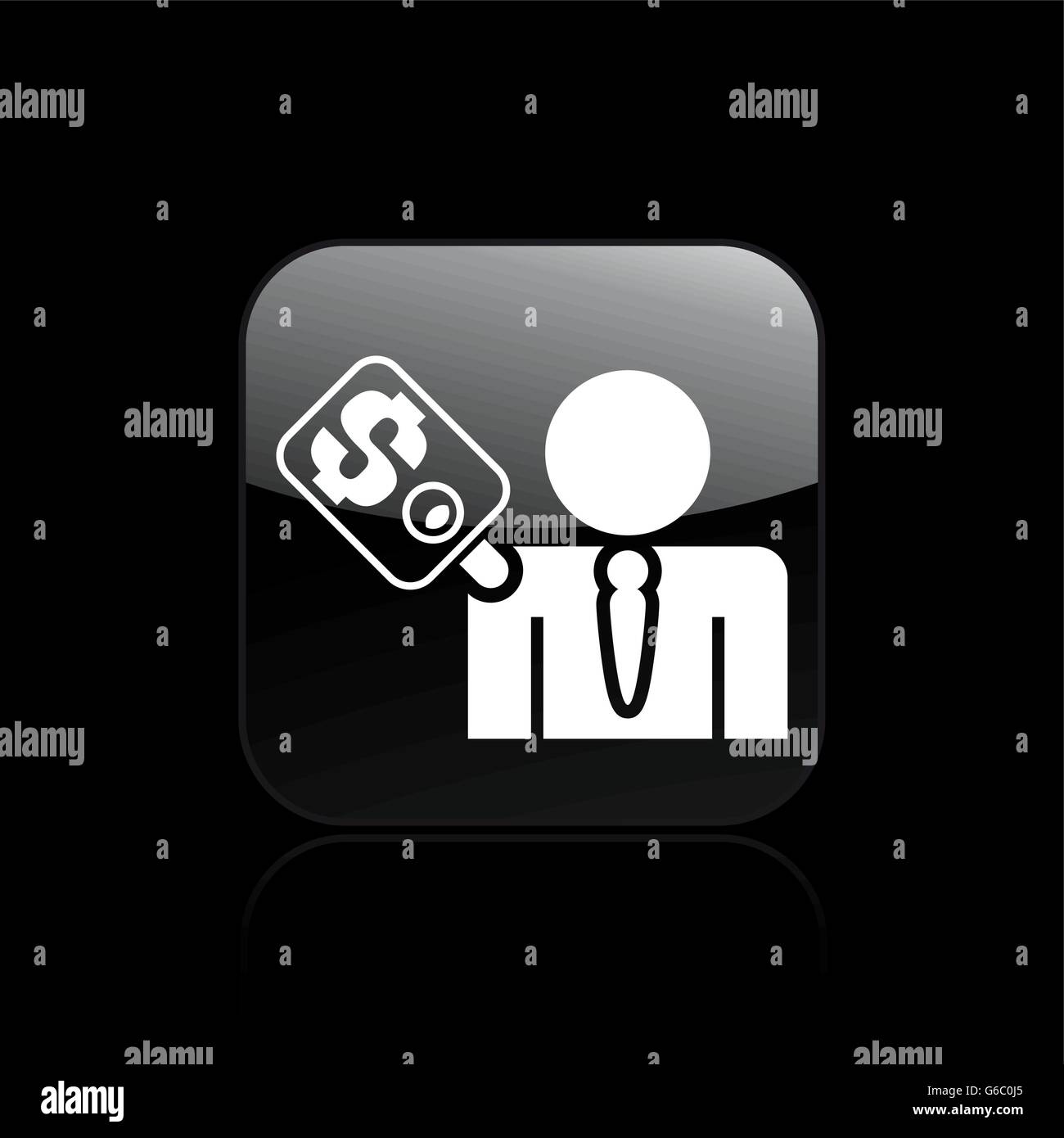 Vector illustration of corruption concept single icon Stock Vector ...