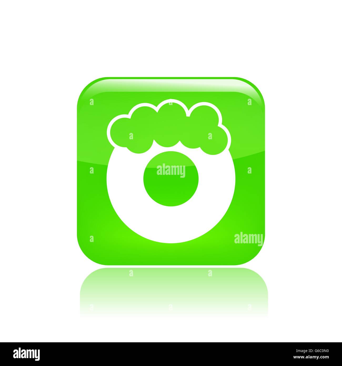 Vector illustration of single isolated donut icon Stock Vector Image ...