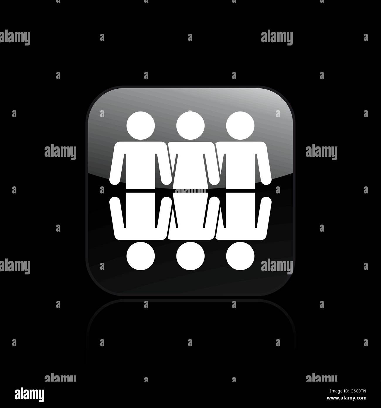 Vector illustration of community single isolated icon Stock Vector ...
