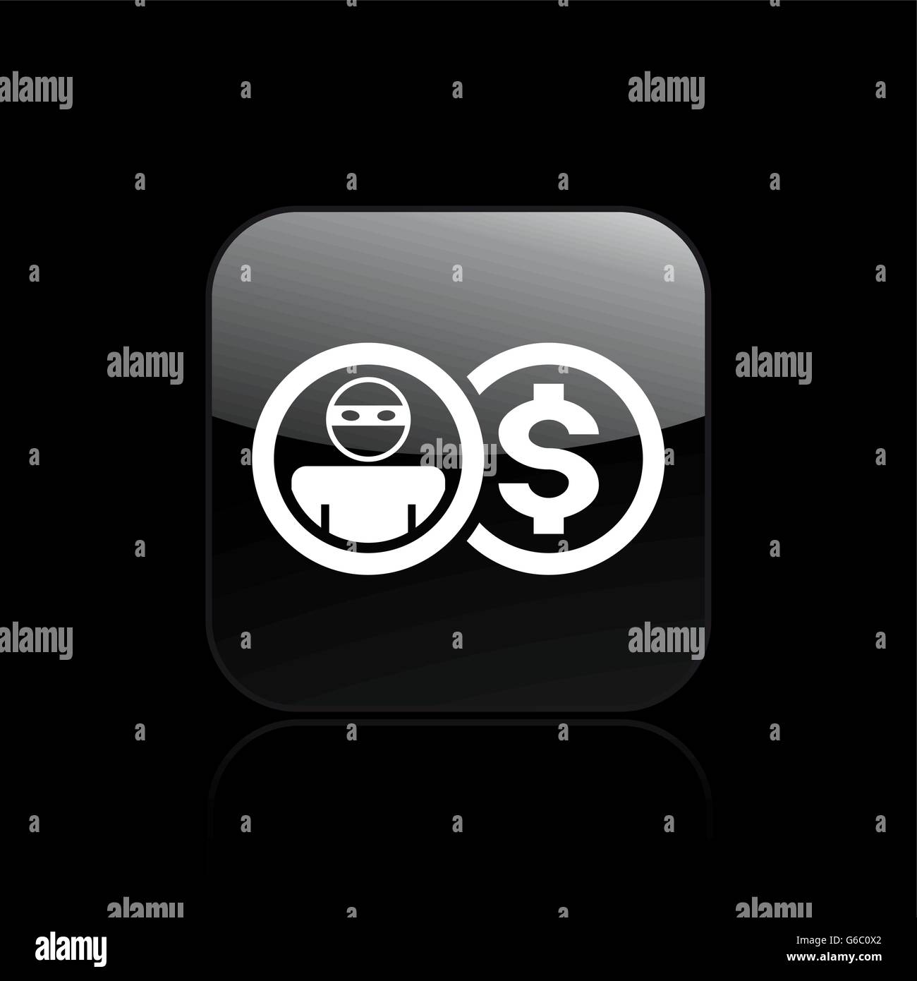 Vector illustration of single isolated thief icon Stock Vector Image ...
