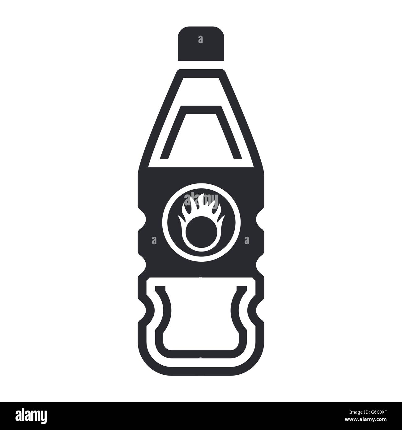 Vector illustration of single isolated liquid bottle icon Stock Vector ...