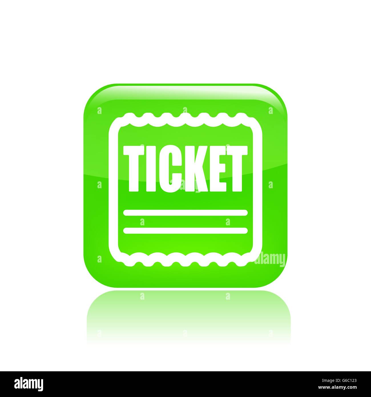 Vector illustration of single isolated ticket icon Stock Vector Image ...