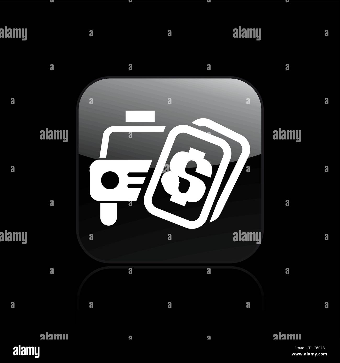 Vector illustration of single isolated taxi price icon Stock Vector ...
