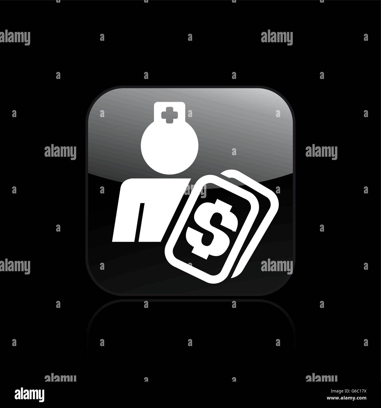 Vector illustration of single isolated medical cost icon Stock Vector ...