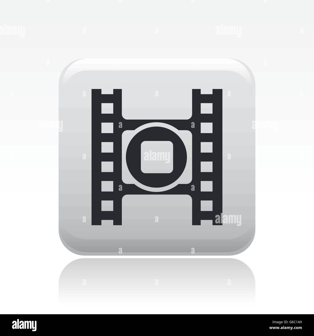 Vector illustration of single isolated video stop icon Stock Vector ...