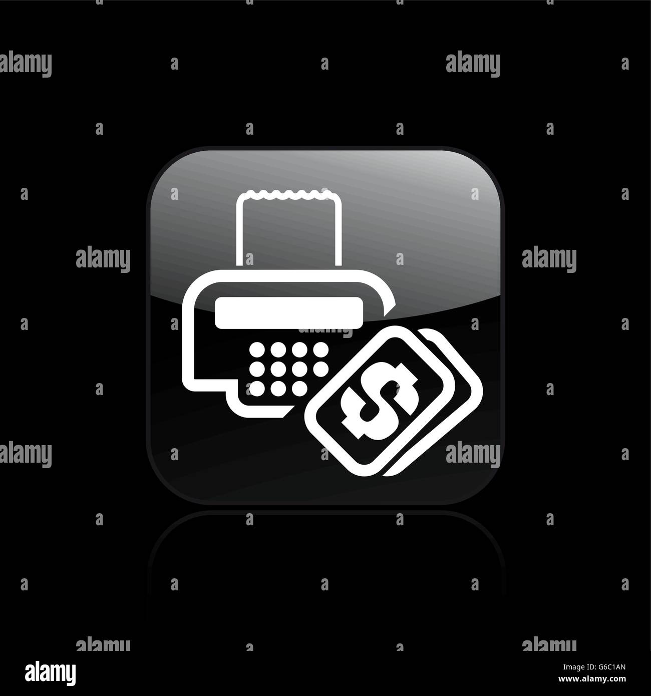 Vector illustration of single isolated cash icon Stock Vector Image ...