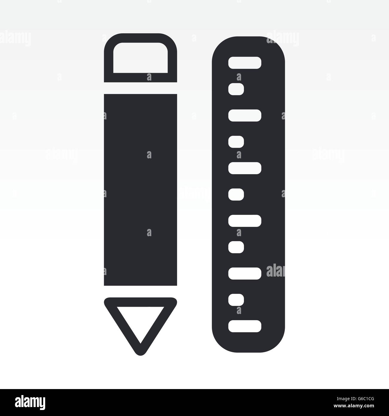 Vector illustration of single isolated design tools icon Stock Vector ...