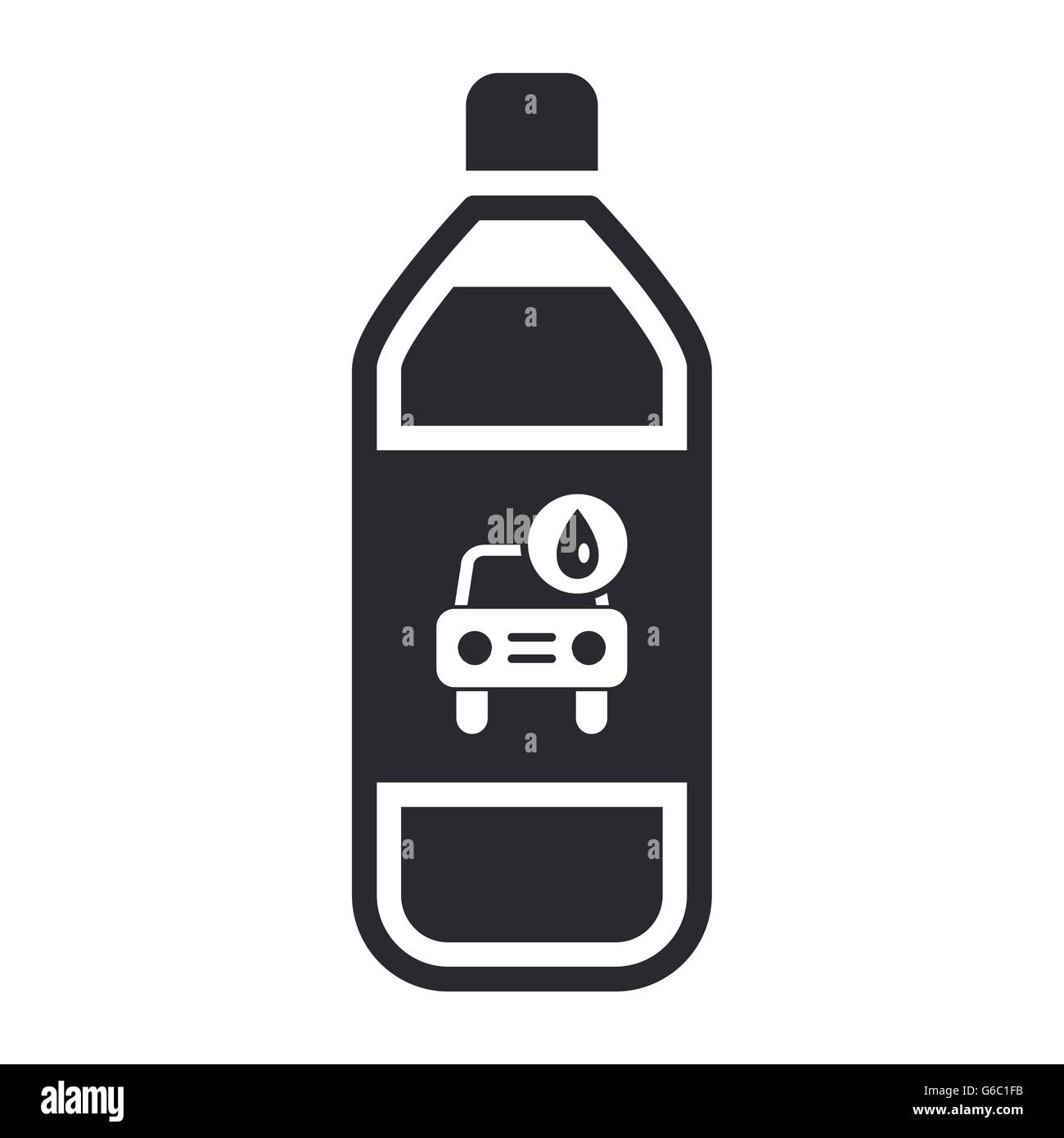 Vector illustration of single isolated bottle icon Stock Vector Image ...