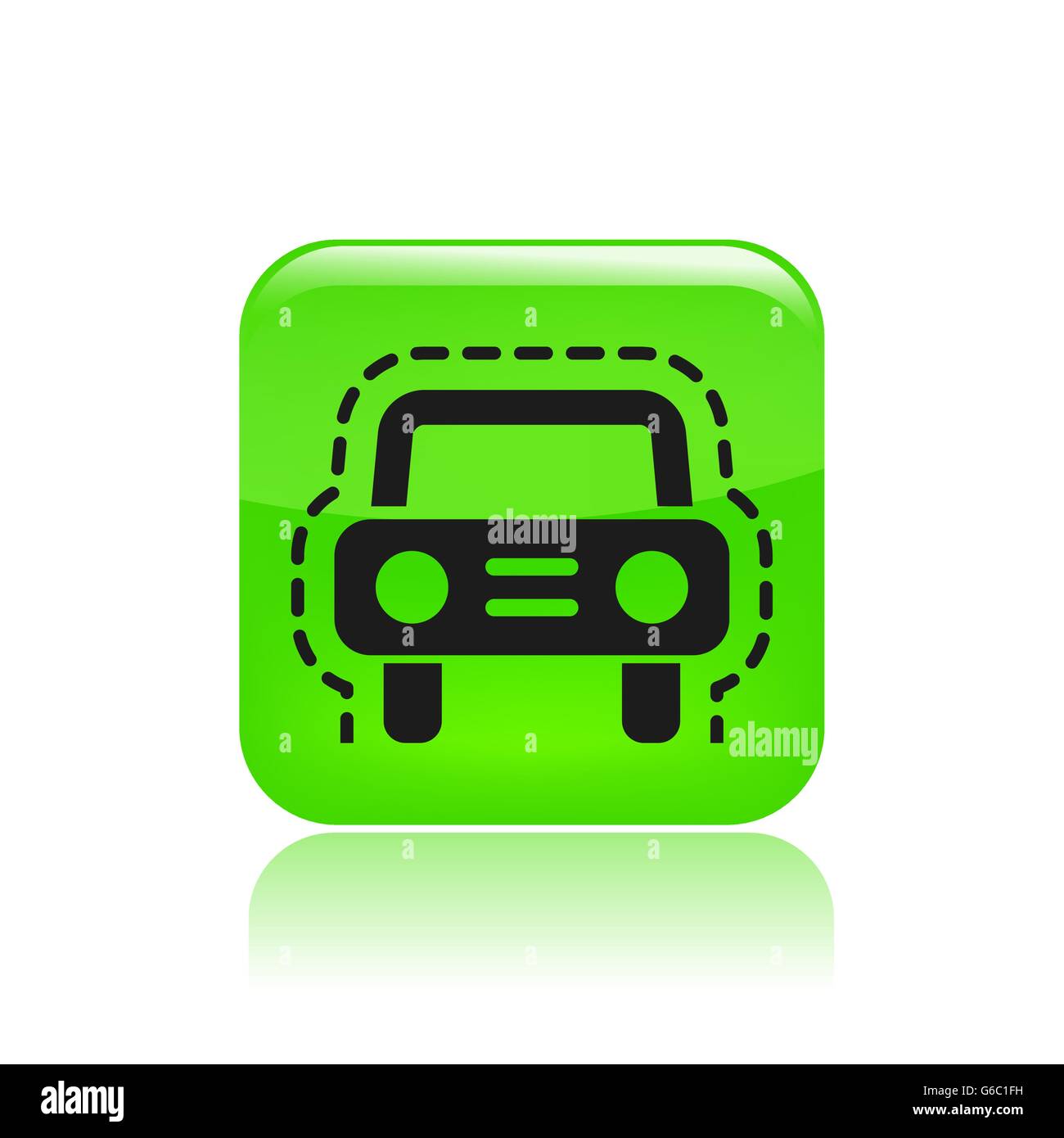 Vector illustration of single isolated car insurance icon Stock Vector ...