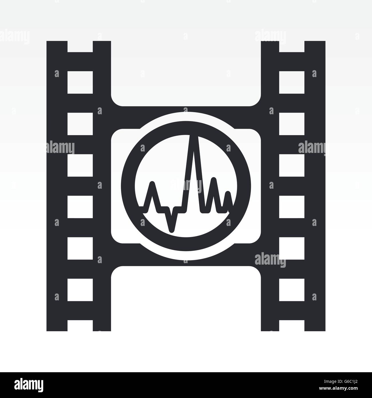 Vector illustration of single isolated wave audio icon Stock Vector ...