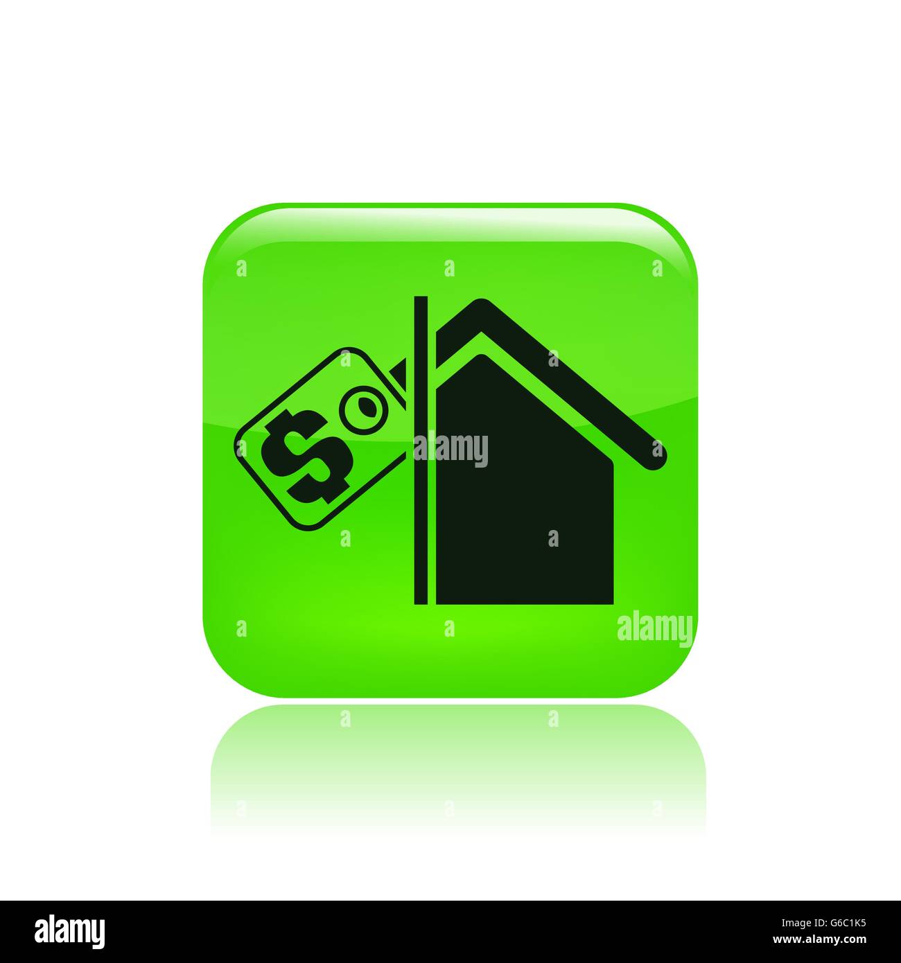 Vector illustration of single isolated real estate icon Stock Vector ...