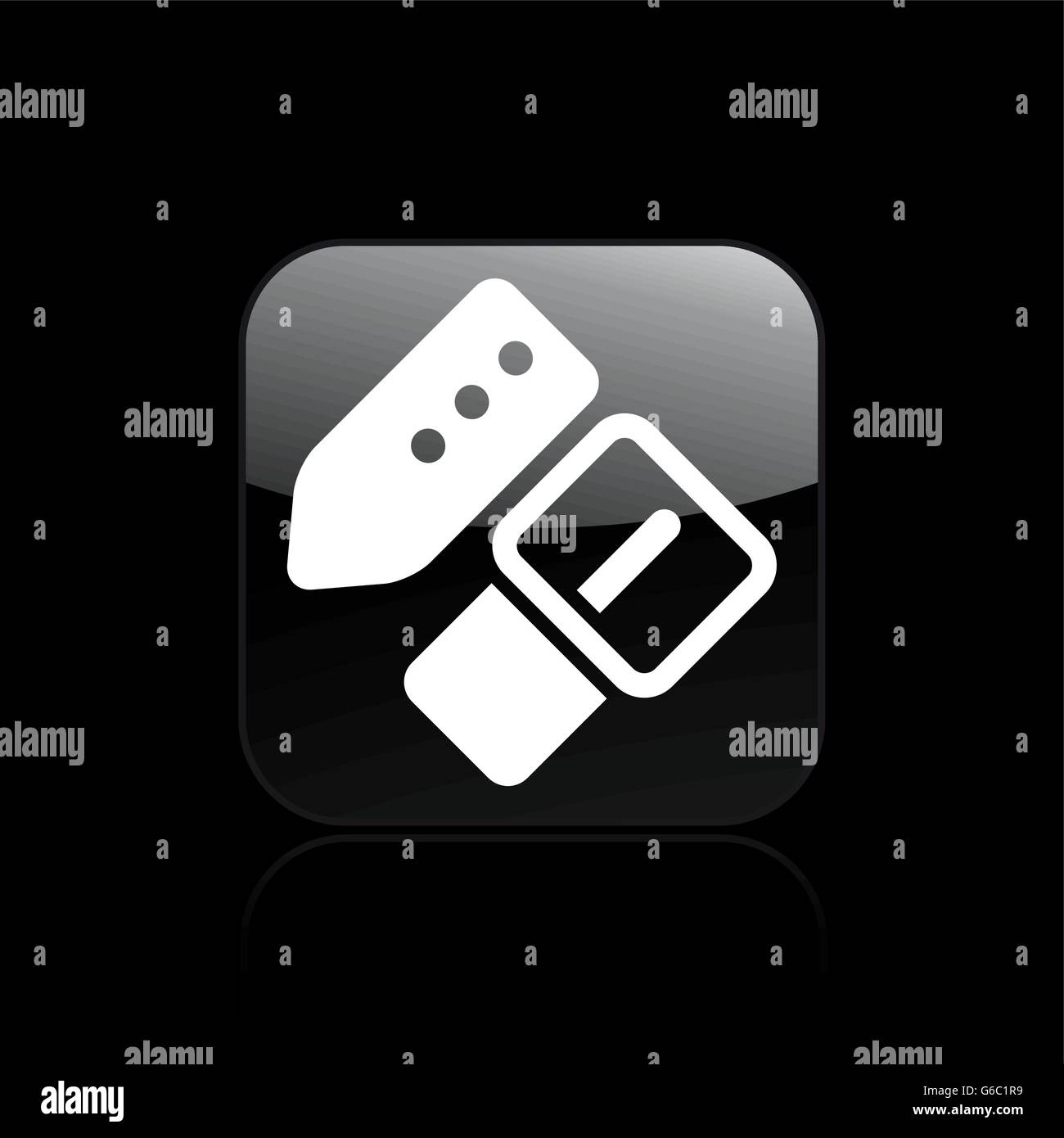 Vector illustration of single isolated belt concept icon Stock Vector ...