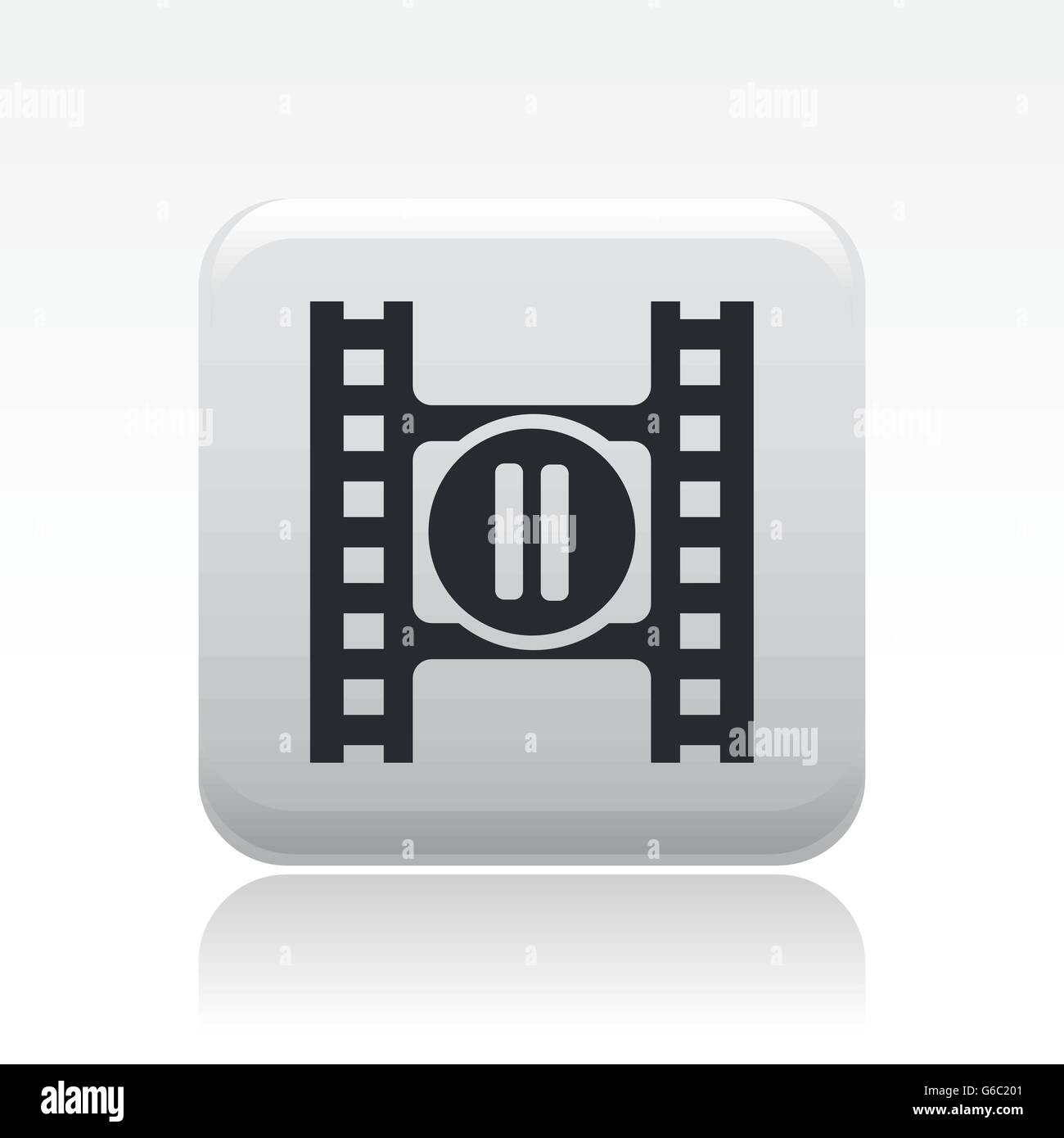 Vector illustration of single isolated stop video icon Stock Vector ...