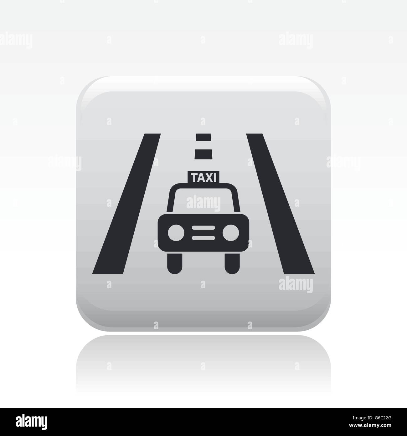 Vector illustration of single isolated taxi icon Stock Vector Image ...