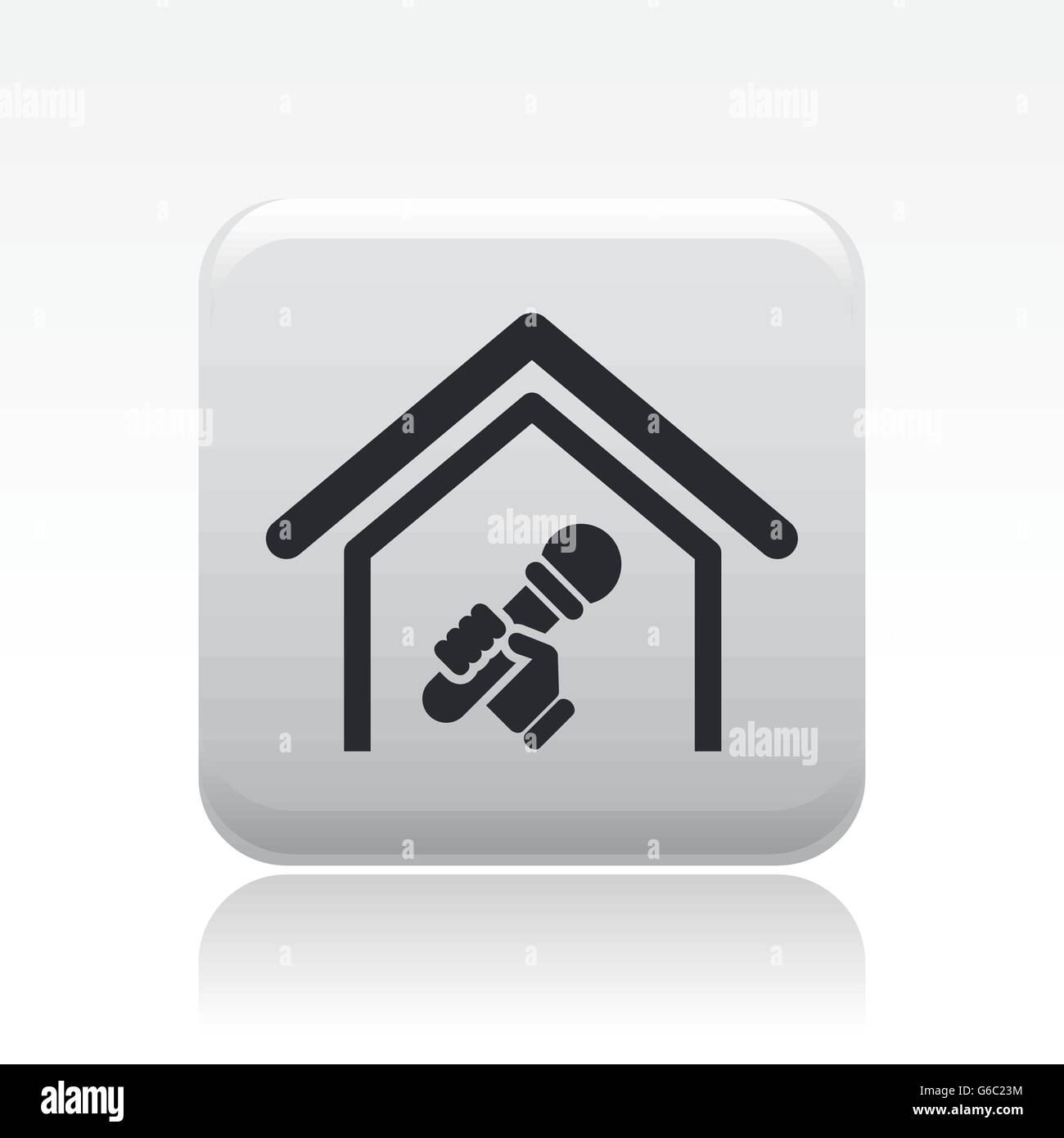 Vector illustration of single isolated karaoke icon Stock Vector Image ...