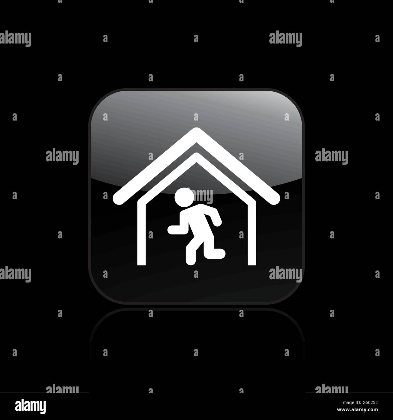 Vector illustration of single isolated escape icon Stock Vector Image ...