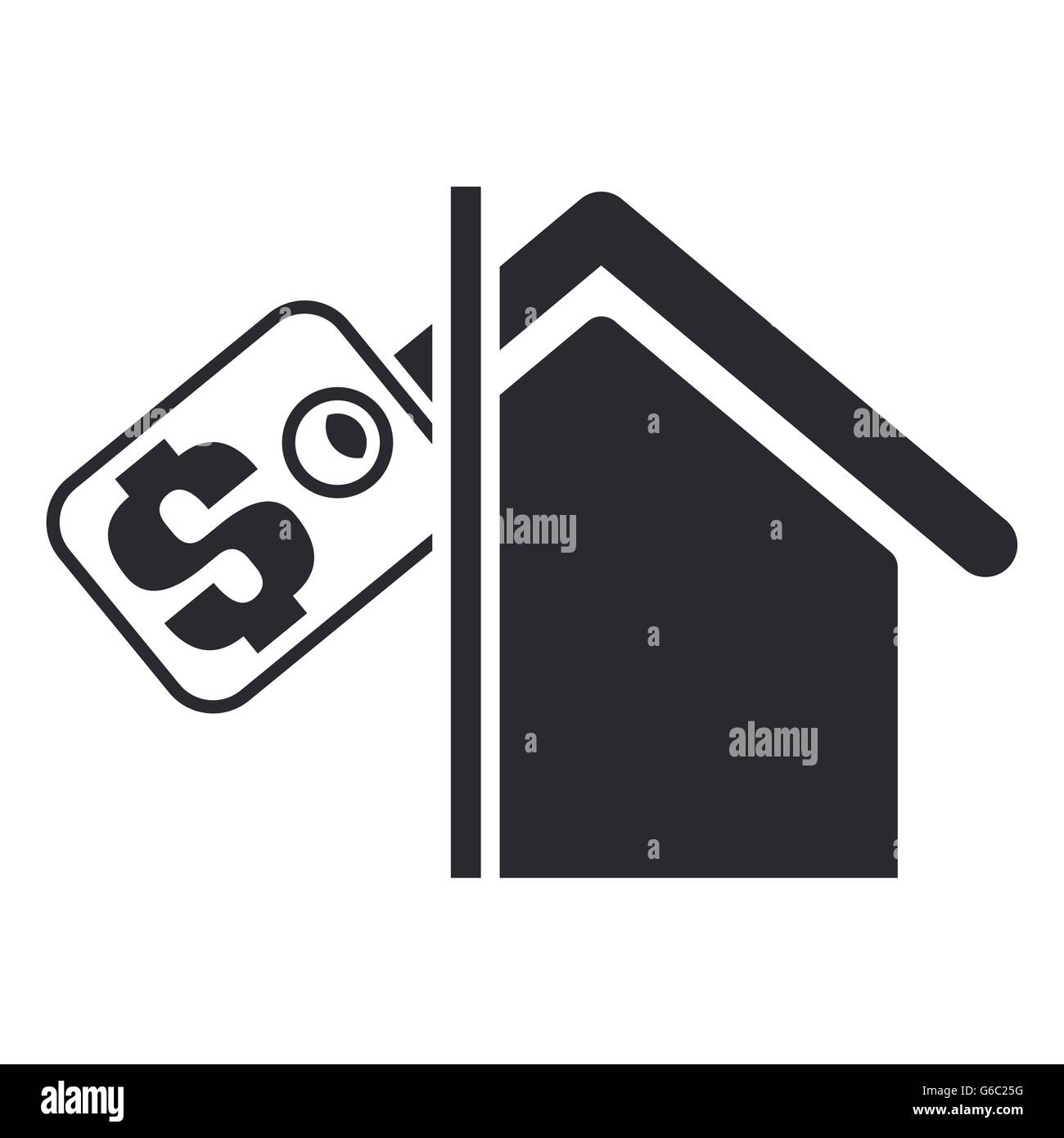 Vector illustration of single isolated real estate icon Stock Vector ...