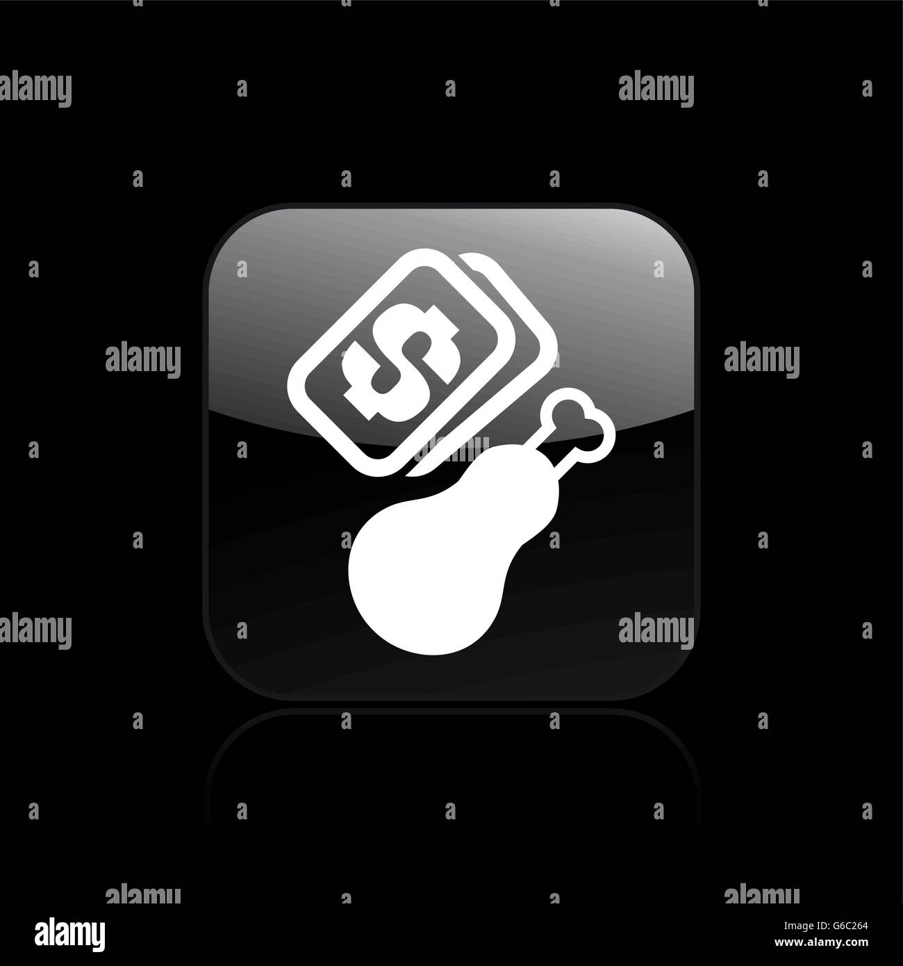 Vector illustration of single isolated food sale icon Stock Vector ...