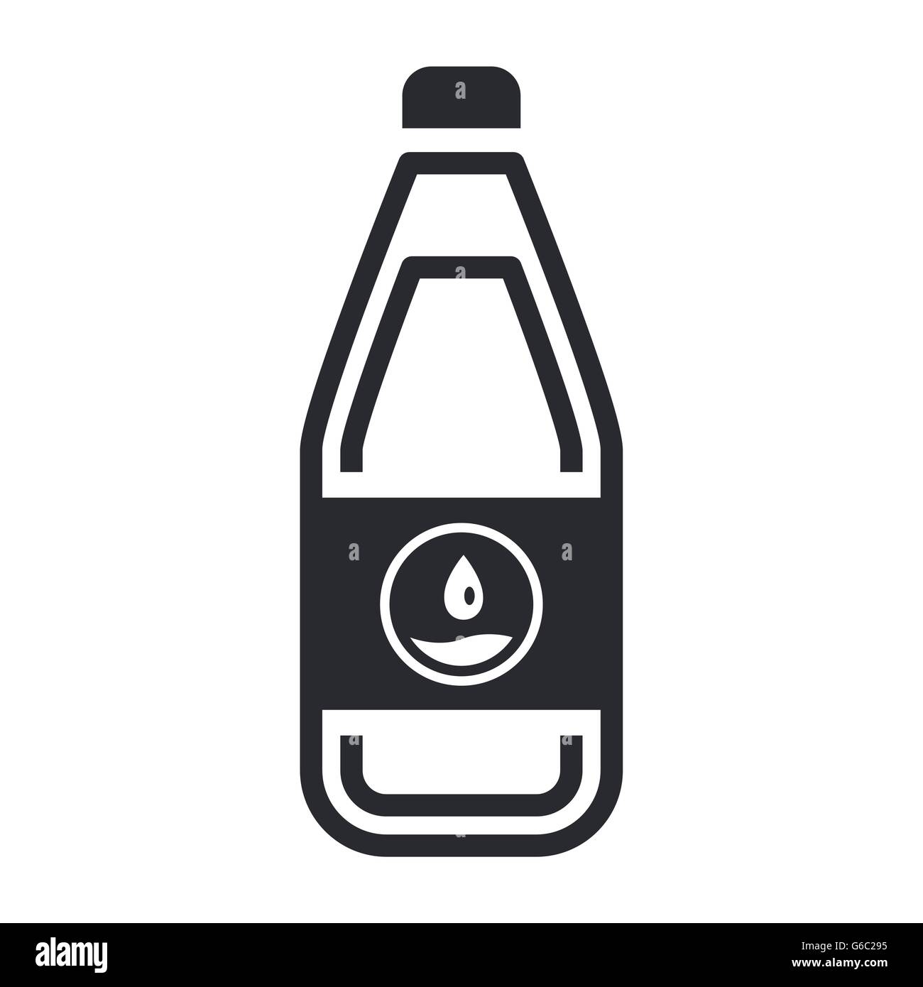 Vector illustration of single isolated bottle icon Stock Vector Image ...
