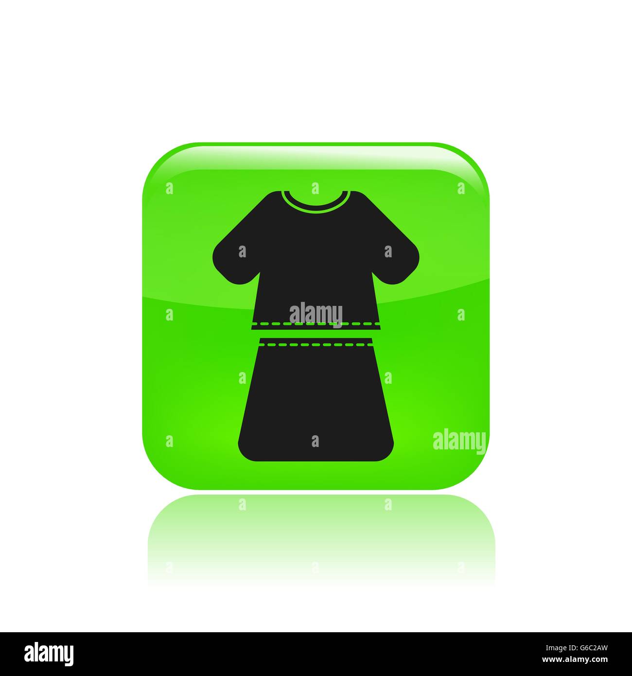 Vector illustration of single isolated girl dress icon Stock Vector ...