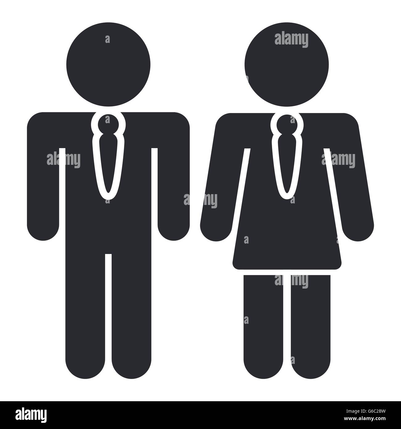 Vector illustration of single isolated worker elegant icon Stock Vector ...