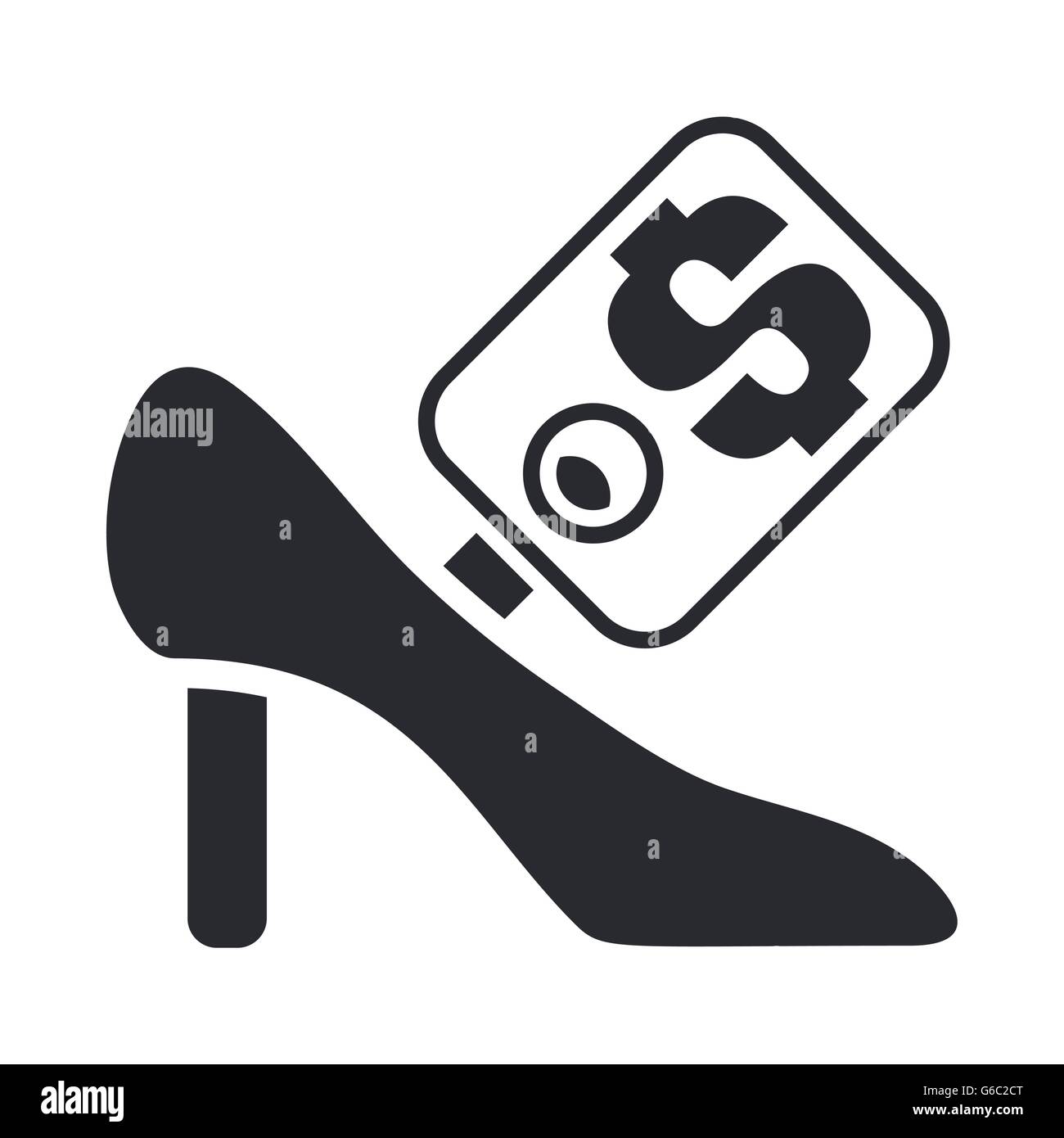 Vector illustration of single isolated fashion shoe icon Stock Vector ...