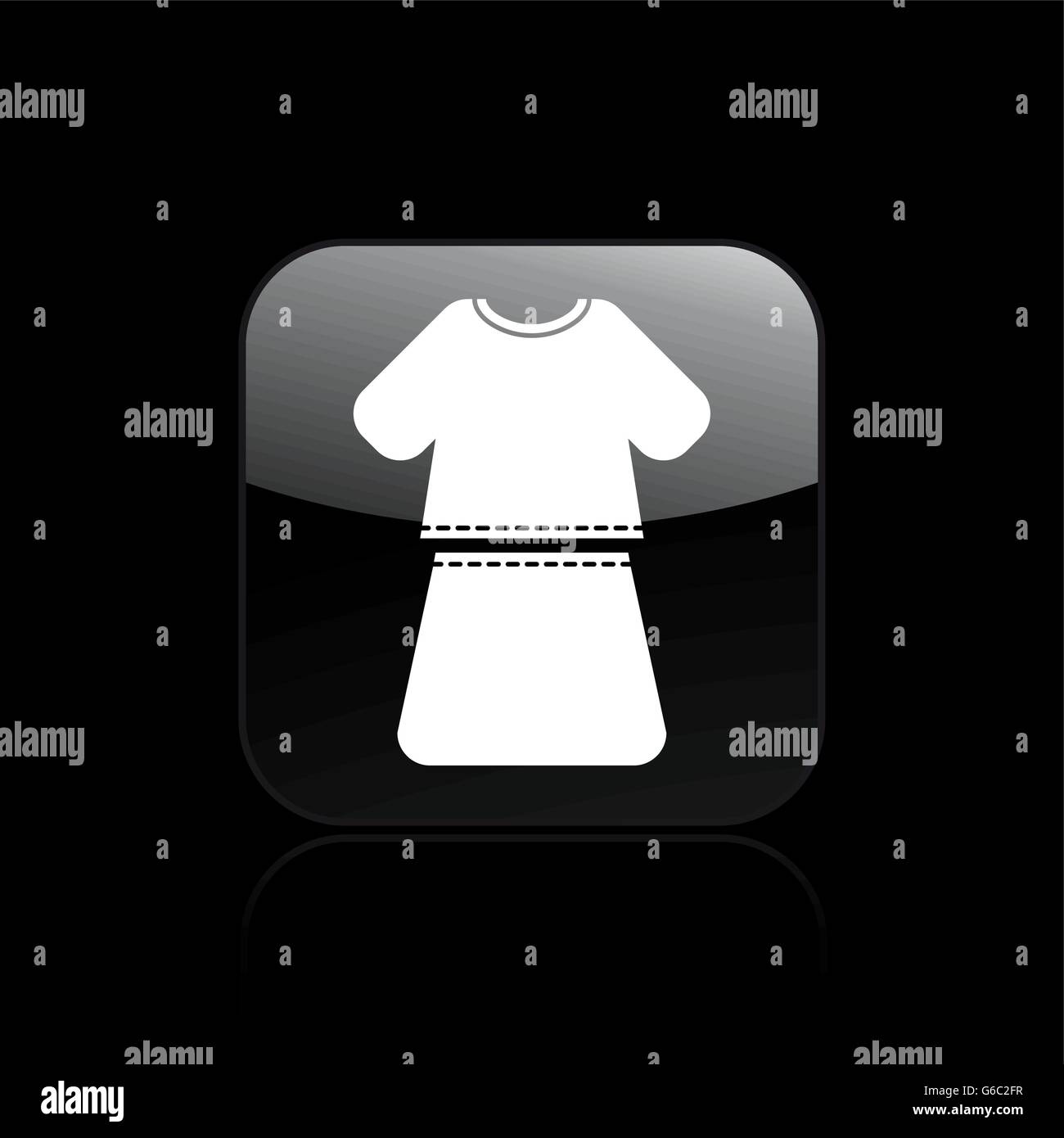 Vector illustration of single isolated girl dress icon Stock Vector ...