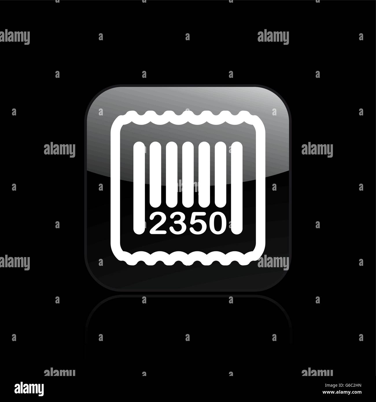 Vector illustration of single isolated barcode icon Stock Vector Image ...