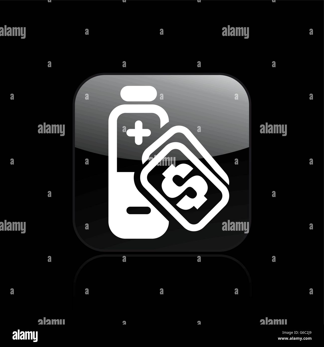 Vector illustration of single isolated charge cost icon Stock Vector ...