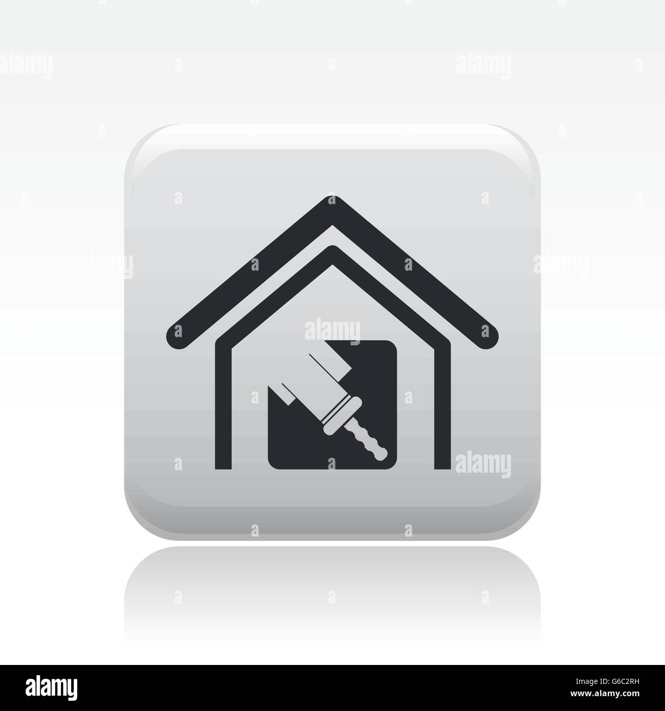 Vector illustration of single isolated house paint icon Stock Vector ...