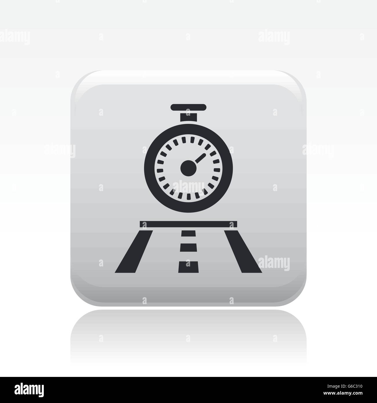 Vector illustration of single isolated chronometer race icon Stock ...