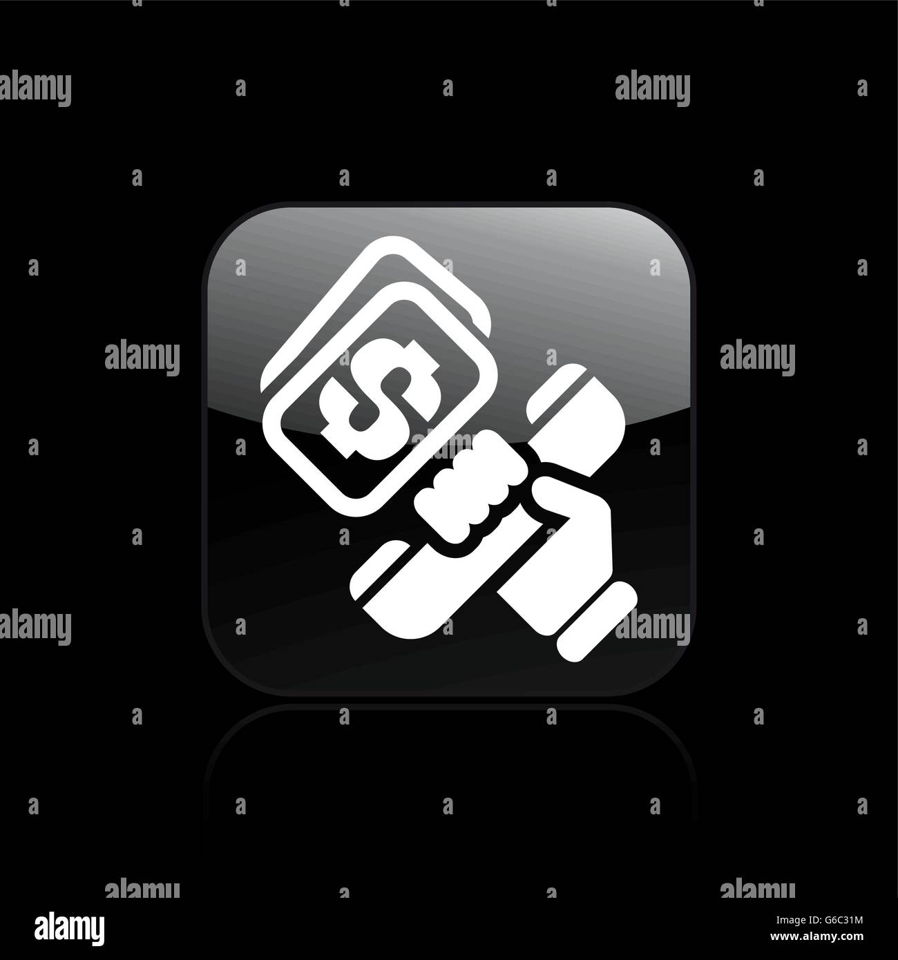 Vector illustration of single isolated phone cost icon Stock Vector ...