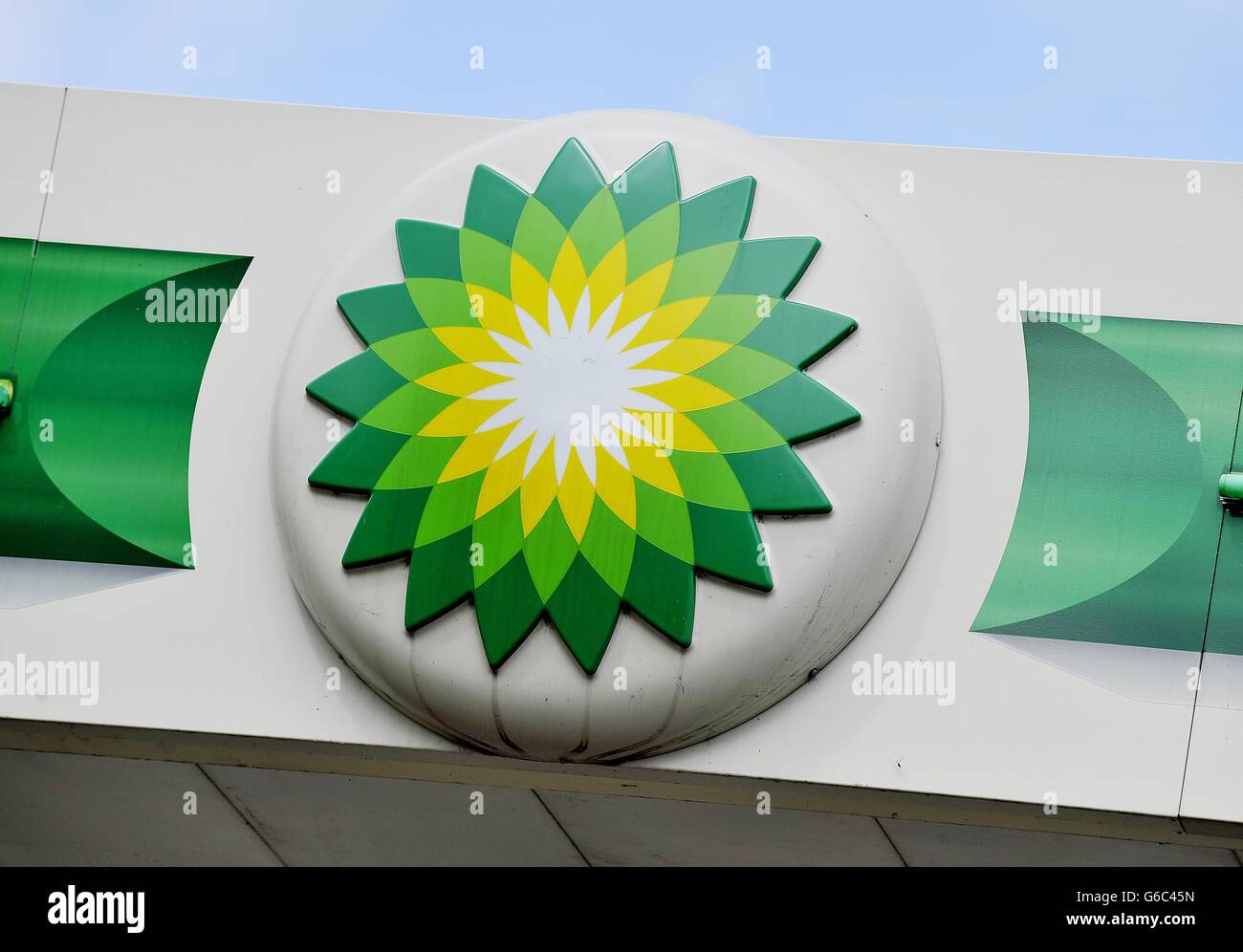 A view of a BP petrol station sign in Chelmsford, Essex Stock Photo - Alamy